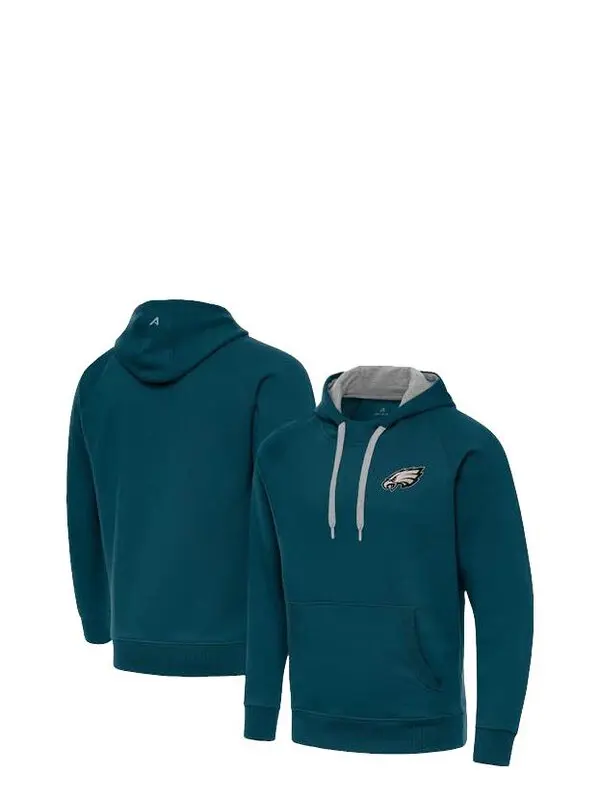 ANTIGUA Philadelphia Eagles Victory Pullover Hoodie - Green