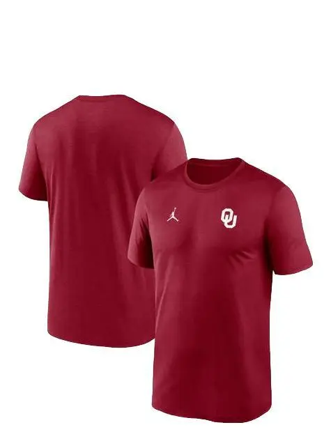 JORDAN BRAND Oklahoma Sooners 2025 Sideline Logo Legend Performance T-shirt - Crimson