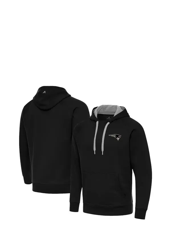 ANTIGUA New England Patriots Victory Pullover Hoodie - Black