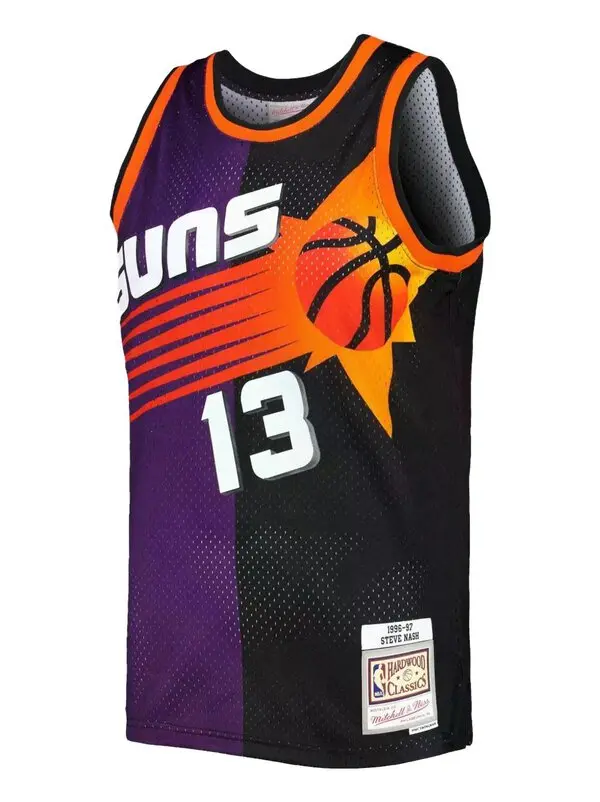 Mitchell & Ness Nba Phoenix Suns 1996 Steve Nash Split Swingman Tank Top - Black