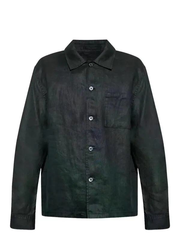 Theory Linen Shirt - 1 Black