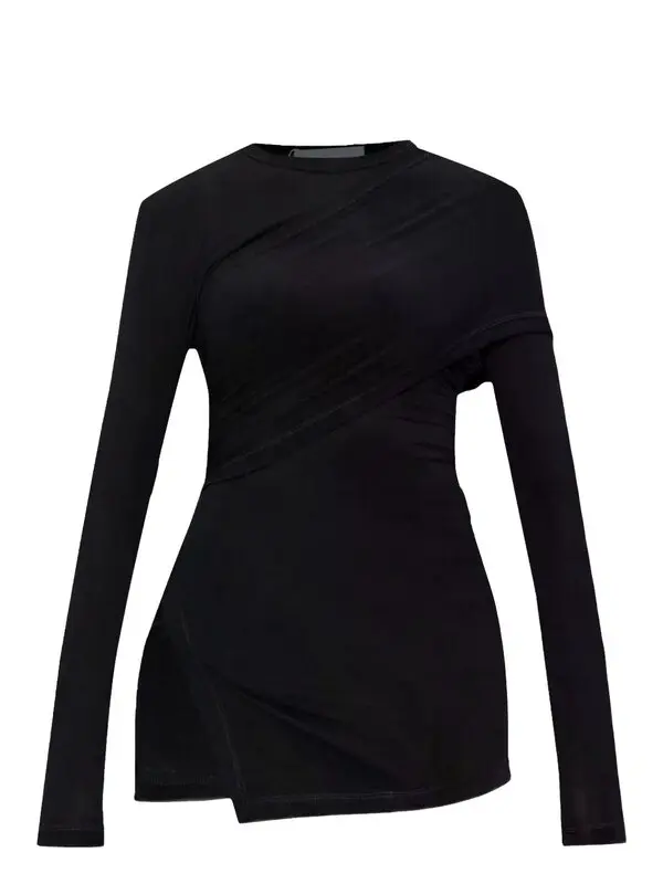 Helmut Lang Asymmetric Blouse - Black
