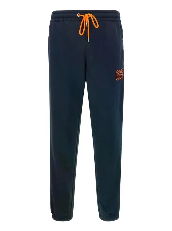 SUN 68 Logo-embroidered Track Pants - Blue