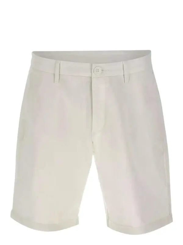 SUN 68 Turn-up Cuff Shorts - White
