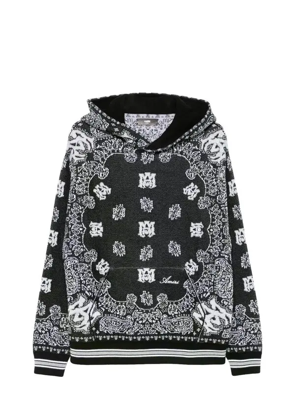 Amiri Bandana Hoodie - Black