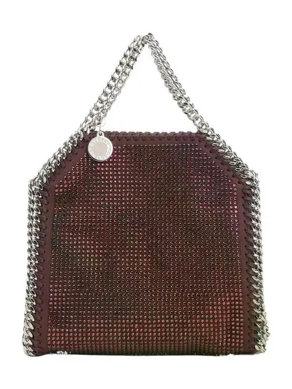 Stella McCartney Falabella Rhinestone-embellished Tote - Red