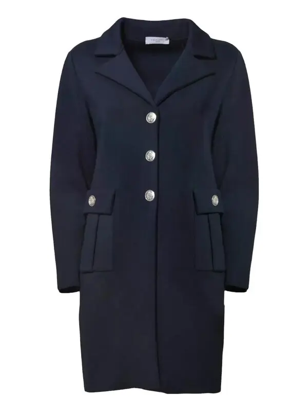 CHARLOTT Double-breasted Coat - Blue