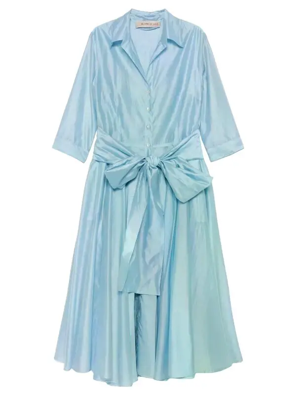 BLANCA VITA Aliia Midi Dress - Blue