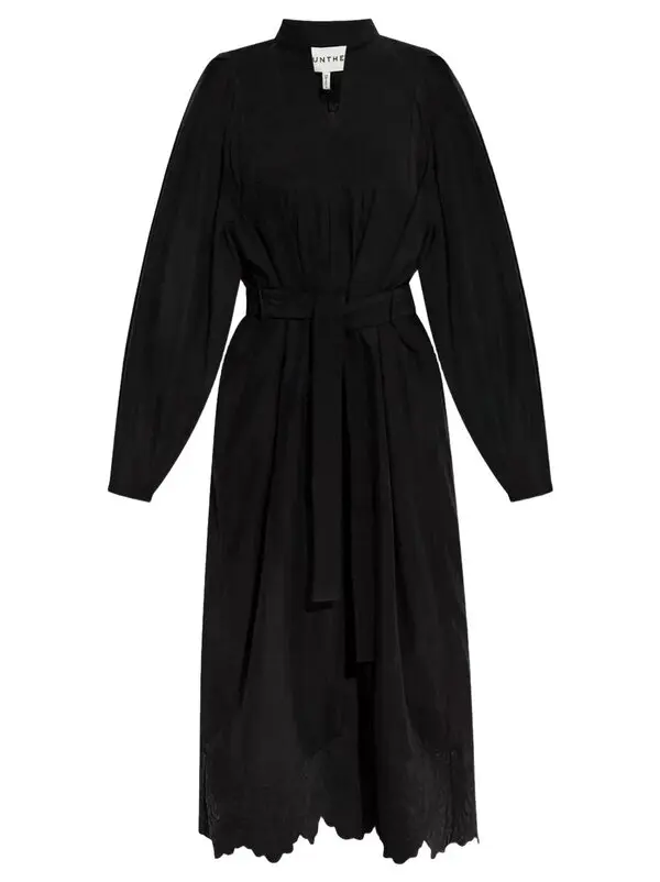 Munthe Fonxo Belted Midi Dress - Black