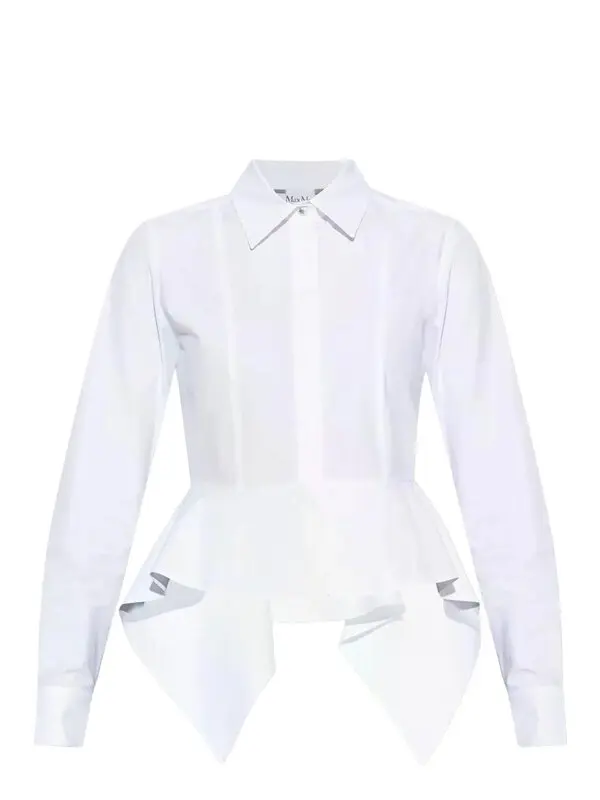 Max Mara Peplum Shirt - White