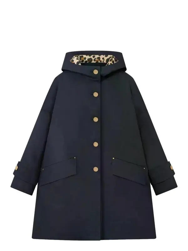Mackintosh Humbie Hooded Coat - Blue