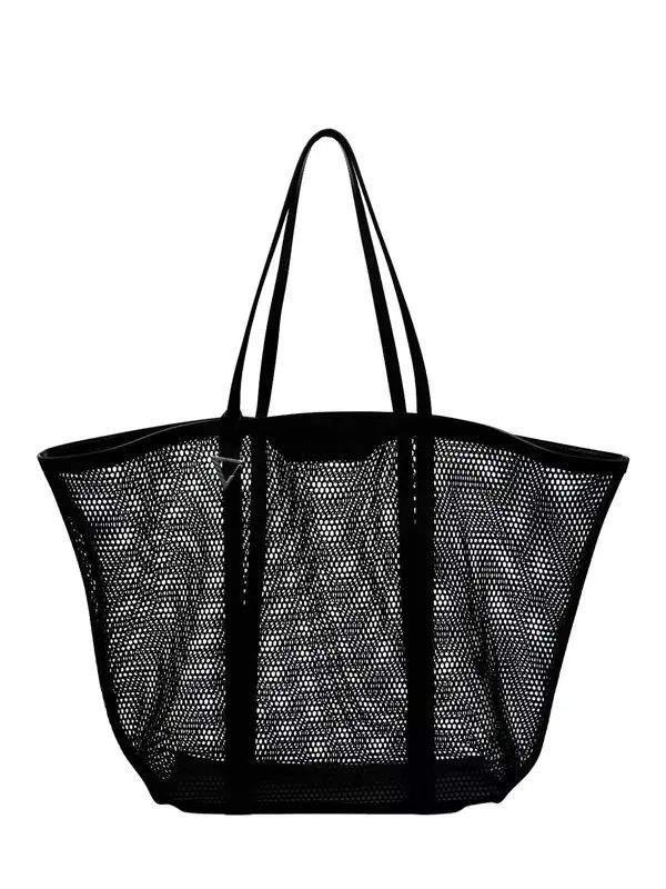 Attico Mesh Tote Bag - Black