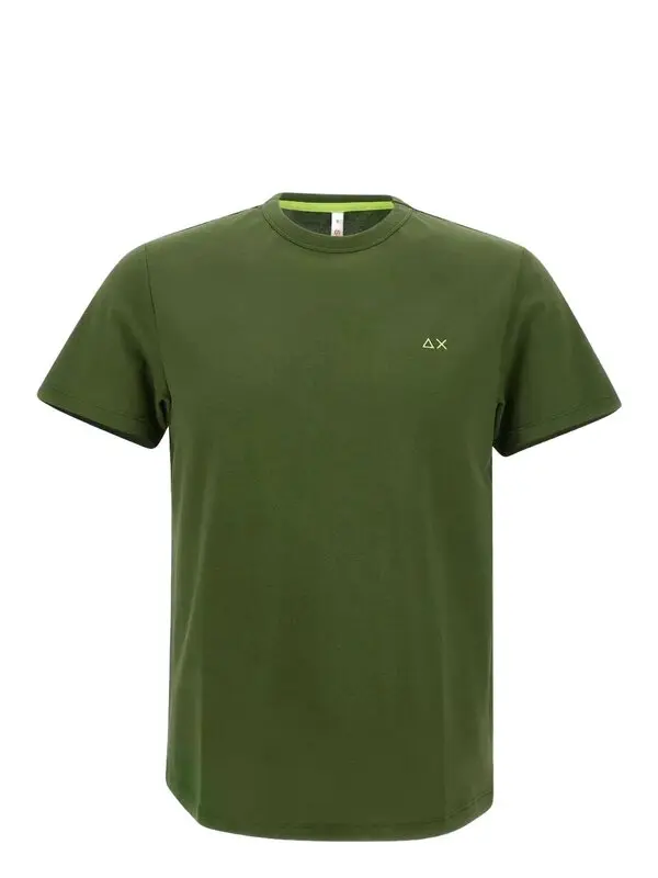 SUN 68 Piqué-weave Cotton T-shirt - Green