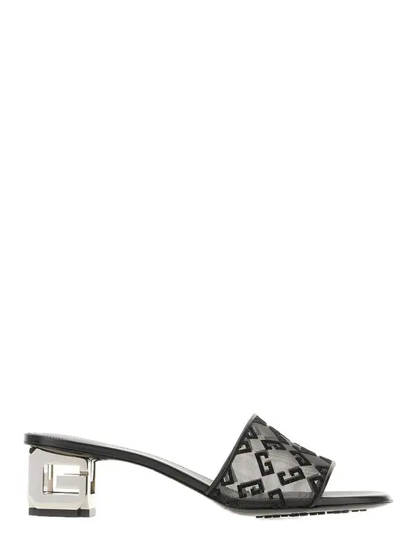 Givenchy 4g Net G-cube Mules - Black