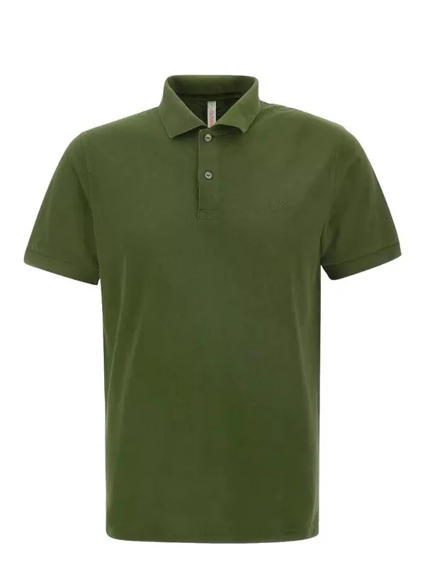 SUN 68 Jersey Polo Shirt - Green