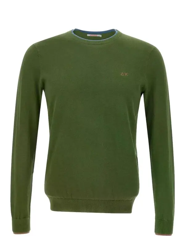 SUN 68 Cotton Jumper - Green