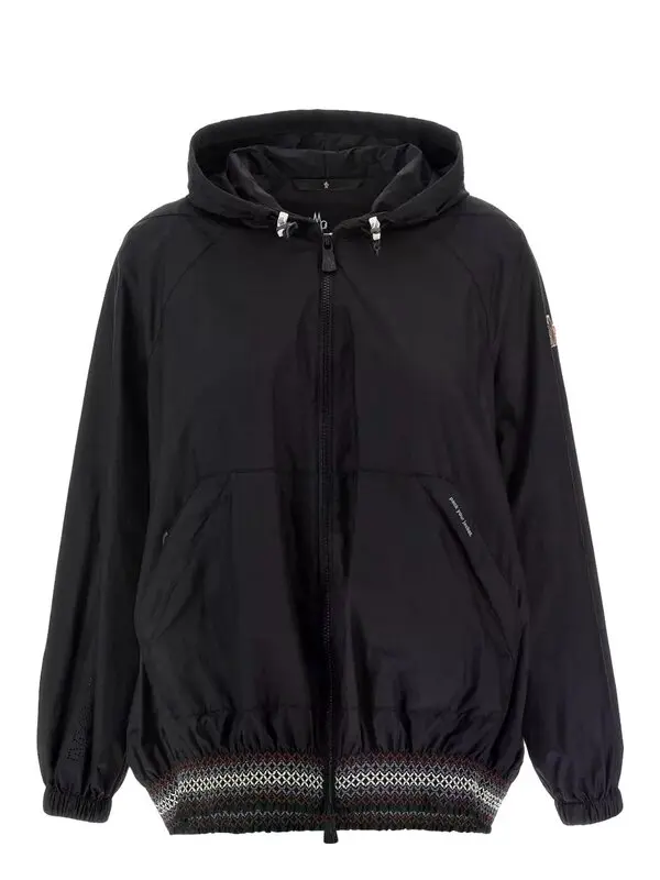 Moncler Samedans Mesh-trimmed Jacket - Black