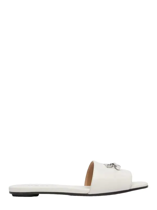 Alexander McQueen T-bar Slide Sandals - White