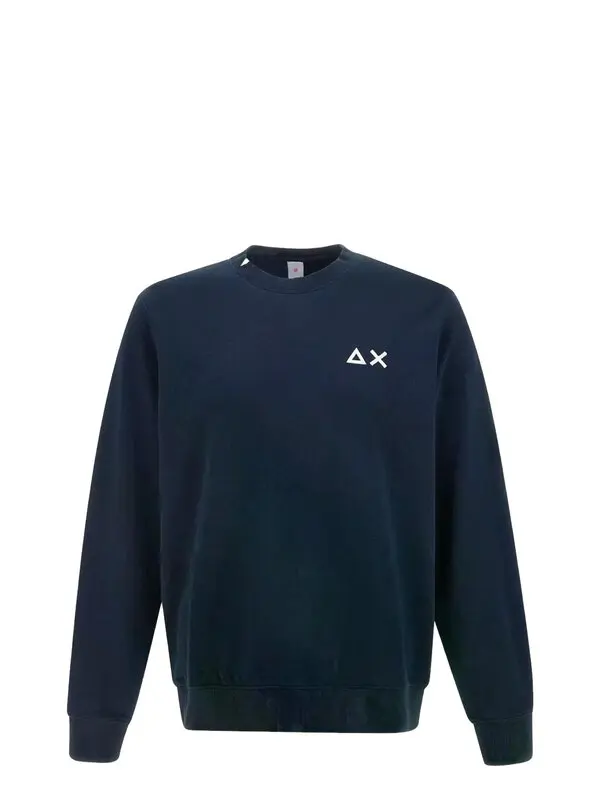 SUN 68 Logo-embroidered Sweatshirt - Blue