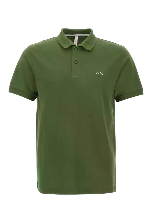 SUN 68 Embroidered-logo Polo Shirt - Green