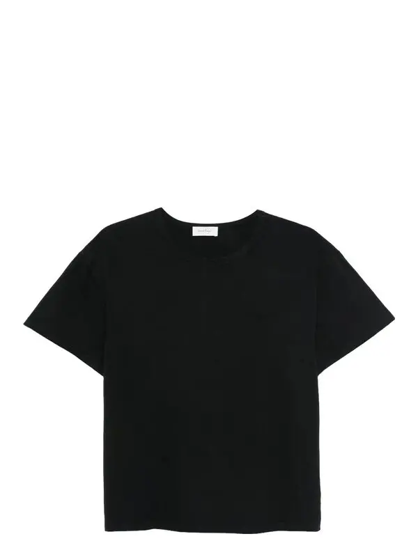 SECOND / LAYER Cotton T-shirt - Black