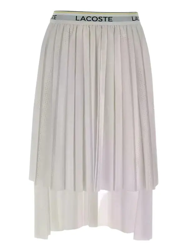 Lacoste Pleated Midi Skirt - White
