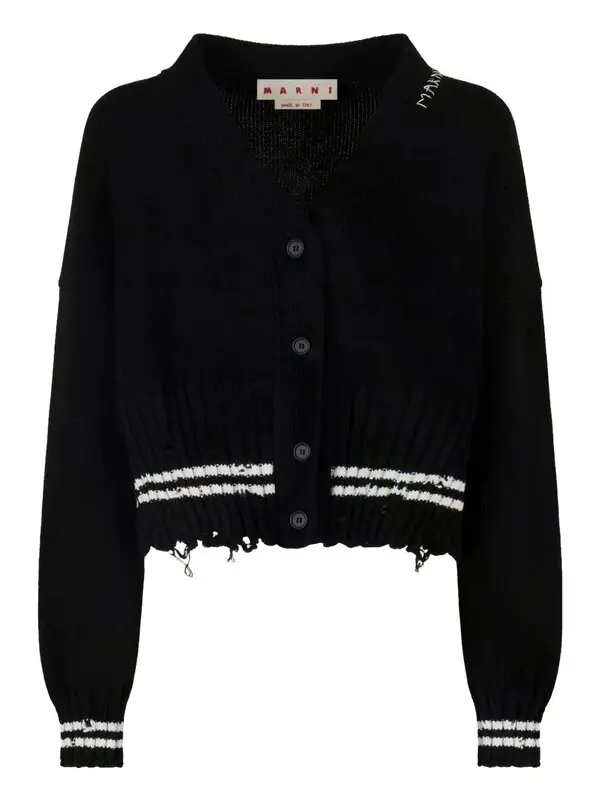 Marni V-neck Cardigan - Black