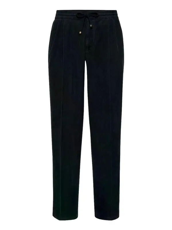Brunello Cucinelli Tapered Drawstring Trousers - Black