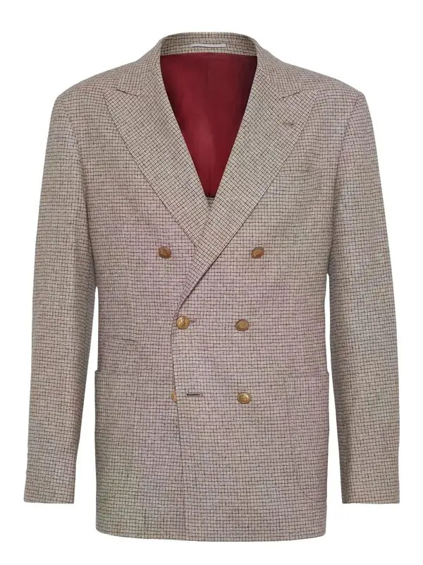 Brunello Cucinelli Flannel Blazer - Brown