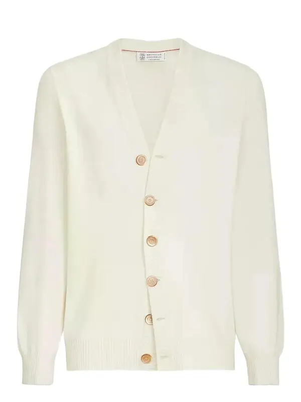 Brunello Cucinelli Cashmere Cardigan - Neutrals