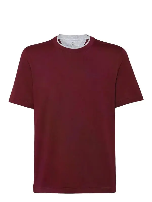 Brunello Cucinelli Cotton T-shirt - Red