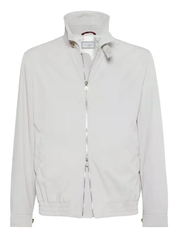 Brunello Cucinelli Zip-up Bomber Jacket - Neutrals