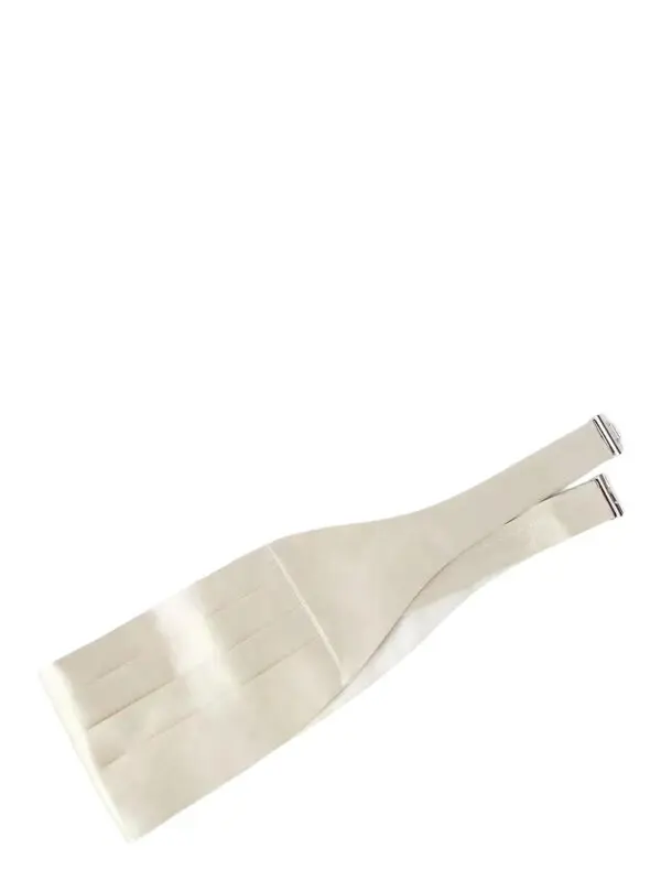 Brunello Cucinelli Satin Cummerbund - White