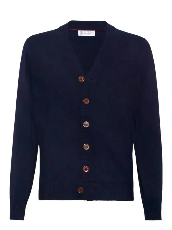 Brunello Cucinelli Cashmere Cardigan - Blue
