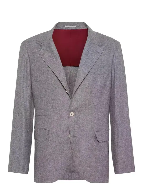 Brunello Cucinelli Flannel Blazer - Grey