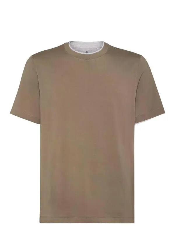 Brunello Cucinelli Cotton T-shirt - Neutrals