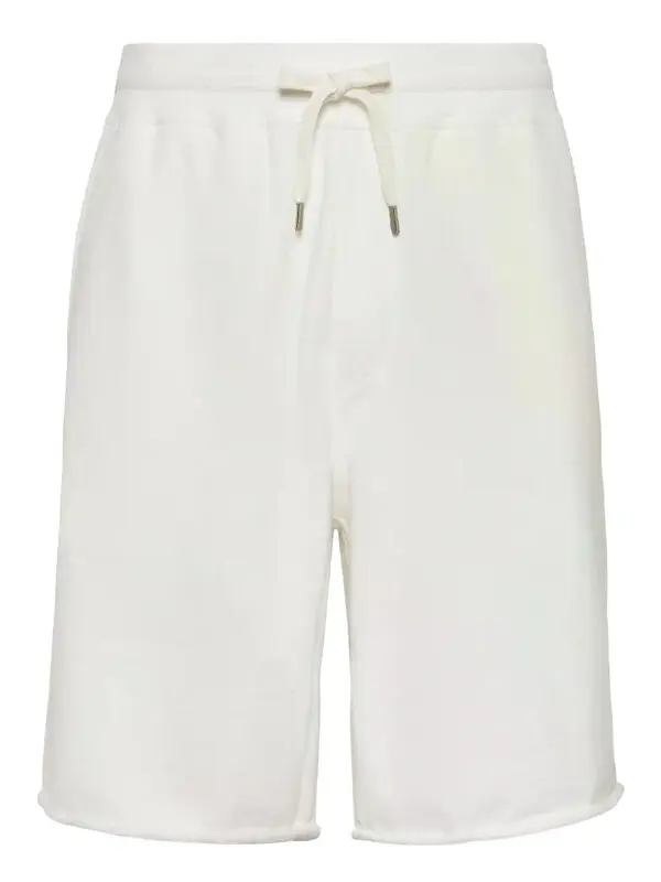 Brunello Cucinelli Cotton Bermuda Shorts - White