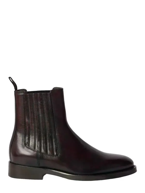 Brunello Cucinelli Leather Chelsea Boots - Brown
