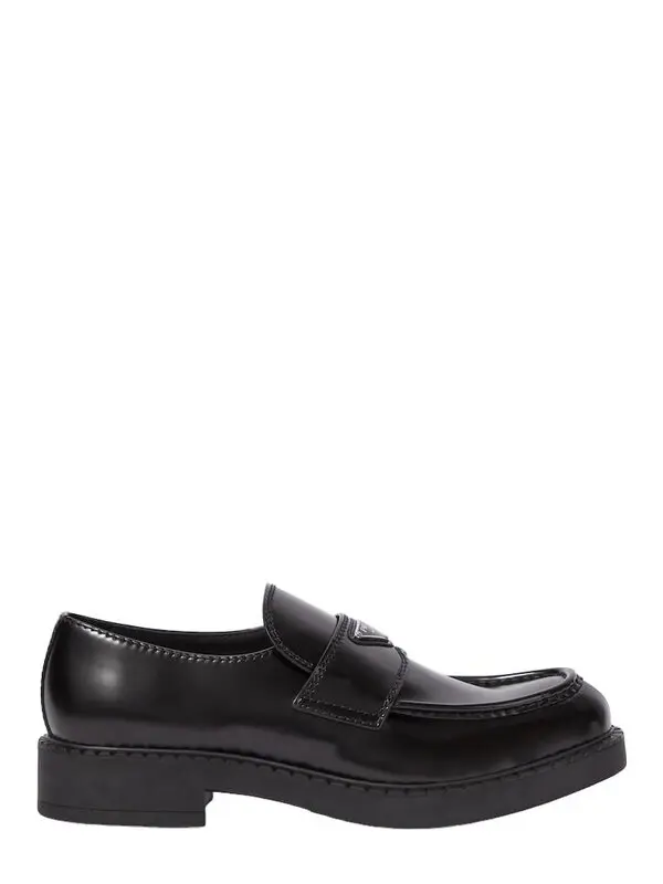 Prada Leather Loafers - Black