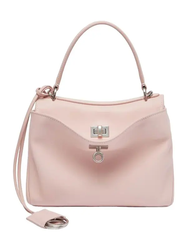 Balenciaga Rodeo Mini Leather Tote Bag - Pink