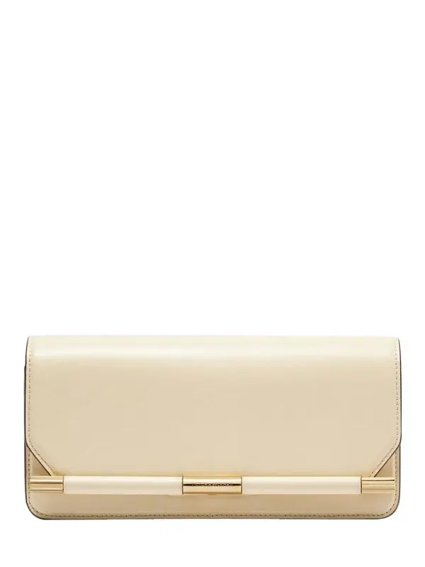 Victoria Beckham 202 Mini Leather Clutch - White