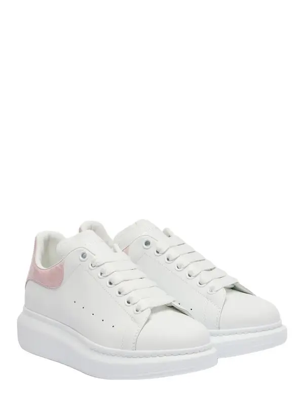 Alexander McQueen Oversized Leather Sneakers - White