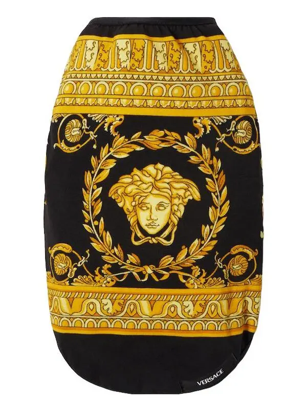 Versace Printed Cotton-blend Dog T-shirt - Black