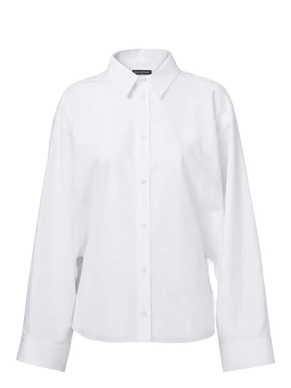 Balenciaga Cotton Poplin Shirt - White