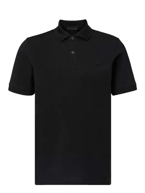 Prada Cotton Polo Shirt - Black