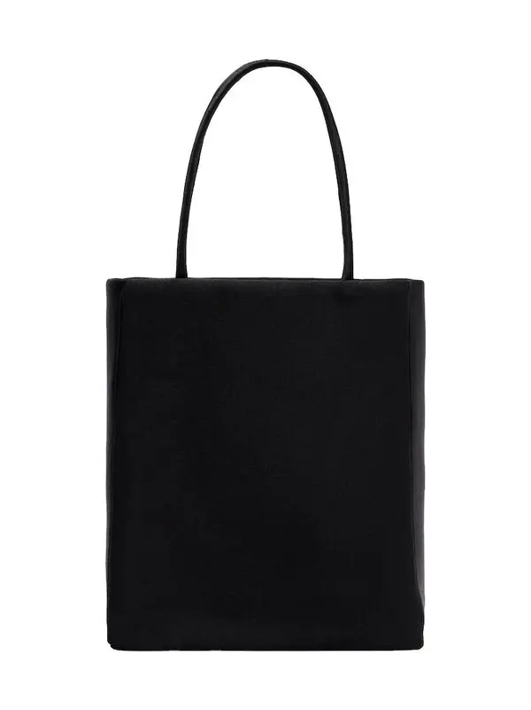 THE ROW Cecily Mini Satin Shopper - Black