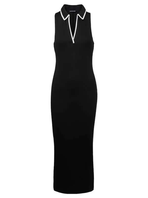 Veronica Beard Darien Cotton-blend Polo Dress - Black