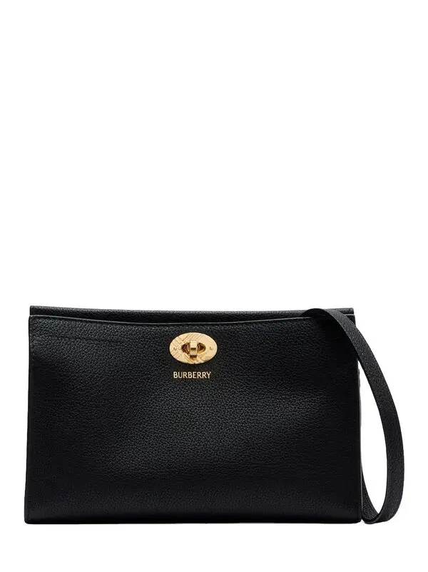 Burberry Leather Crossbody Bag - Black