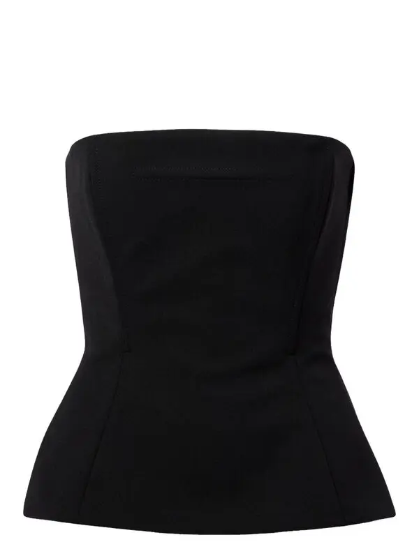 Jean Paul Gaultier Strapless Corset Top - Black