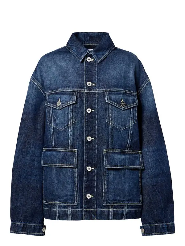 JEAN PAUL GAULTIER Hooded Denim Jacket - Blue